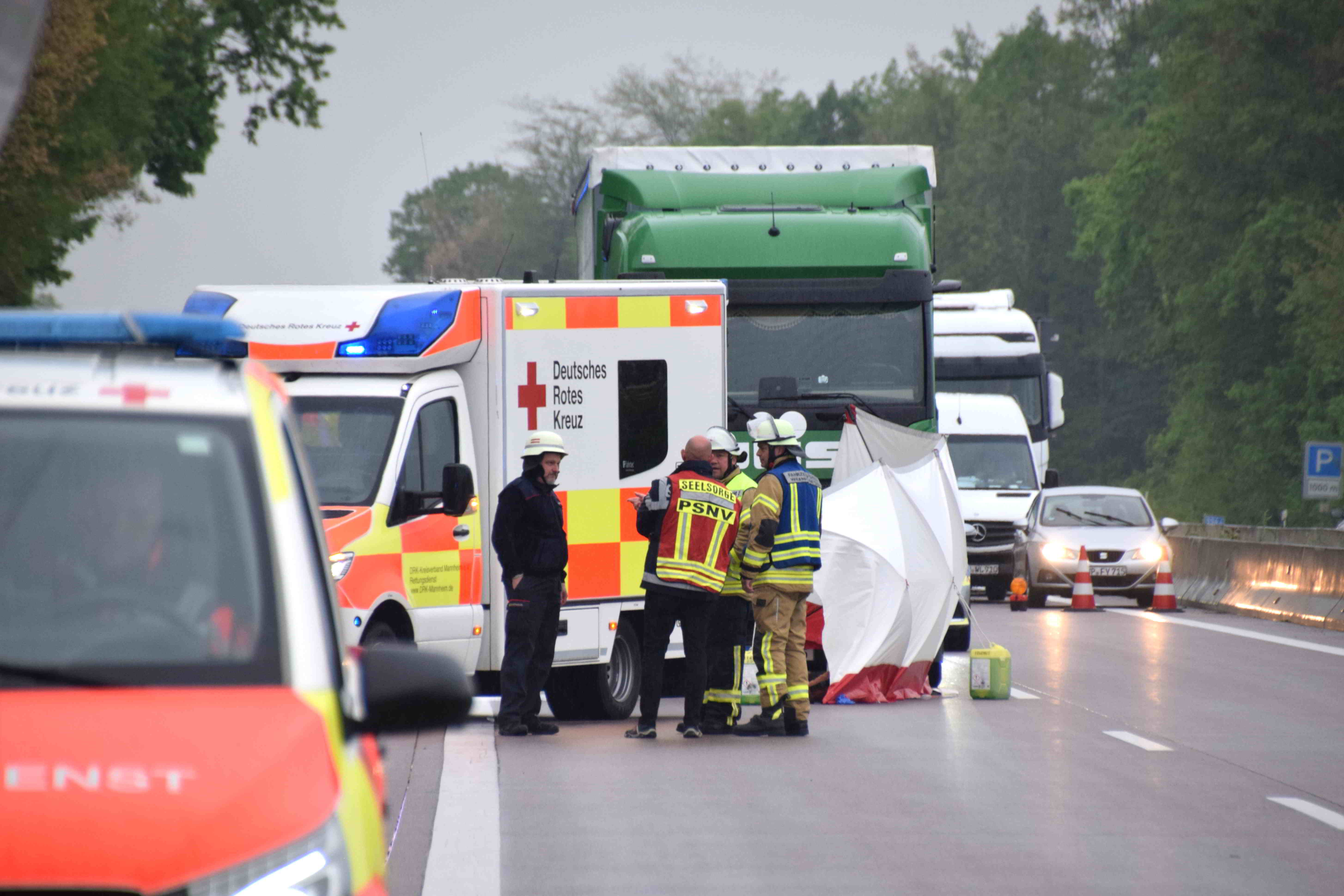 35-Jähriger tödlich verletzt bei Unfall auf A5 bei Hemsbach | WNOZ