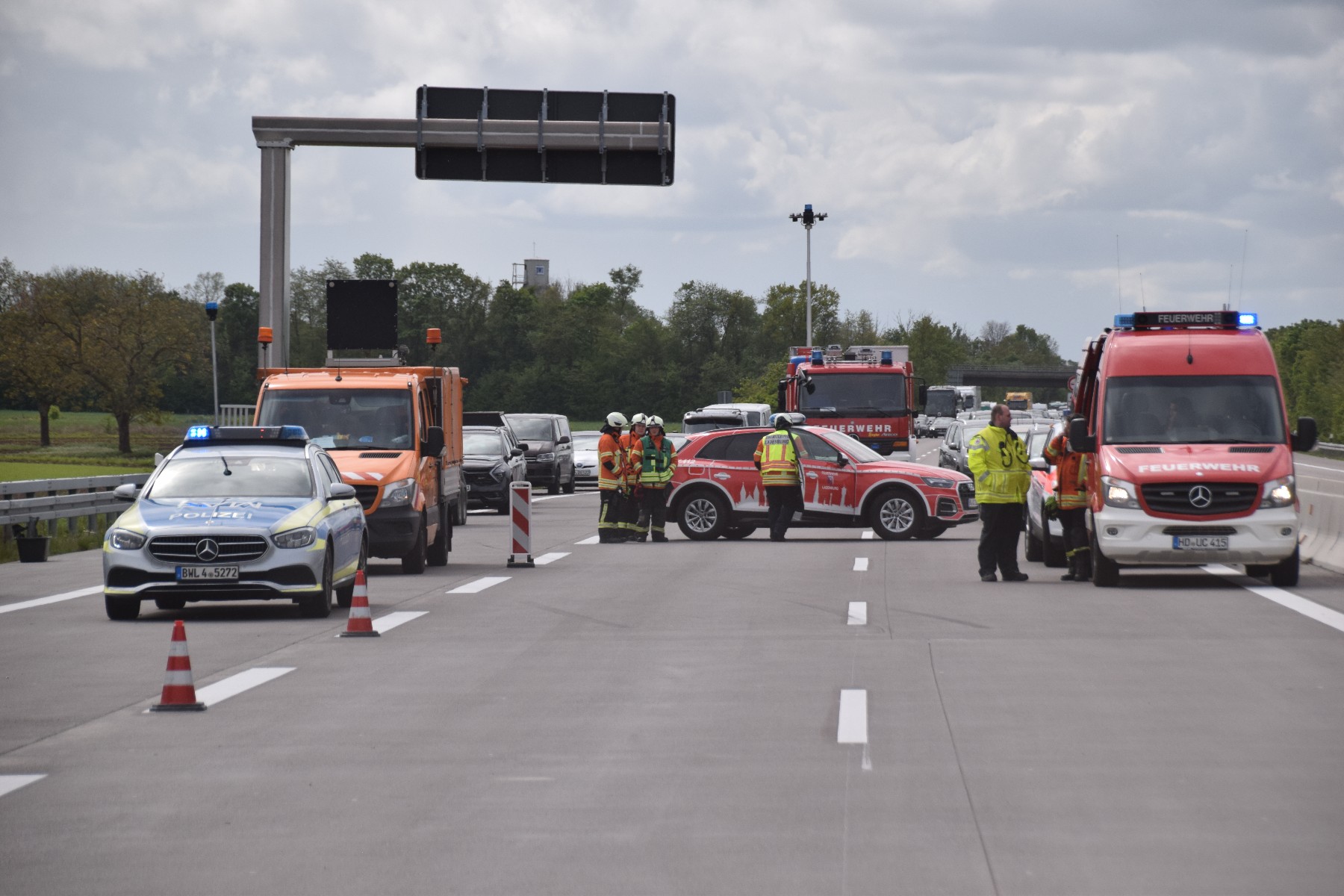 Unfall A5 Hirschberg