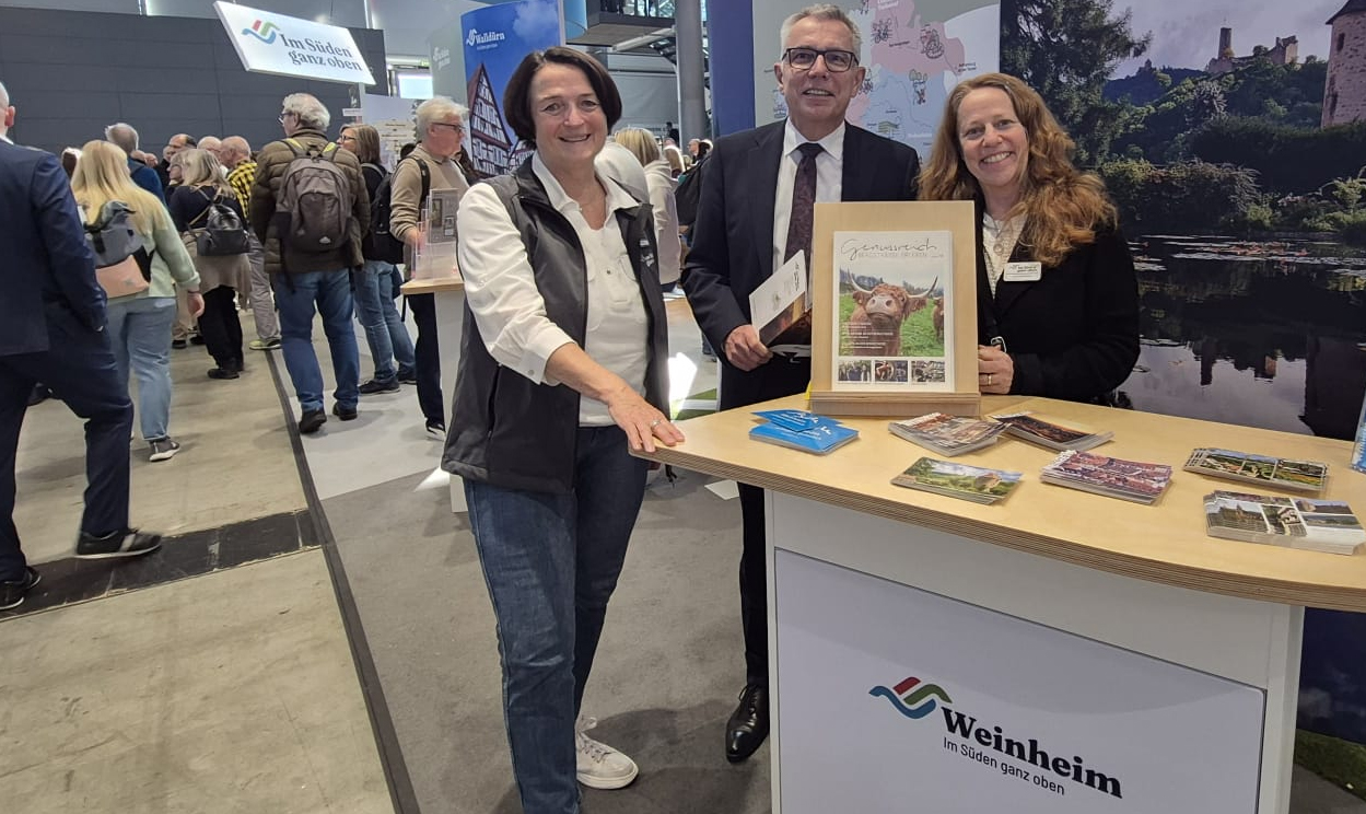 Weinheim präsentiert sich auf Tourismusmesse mit neuem Slogan | WNOZ
